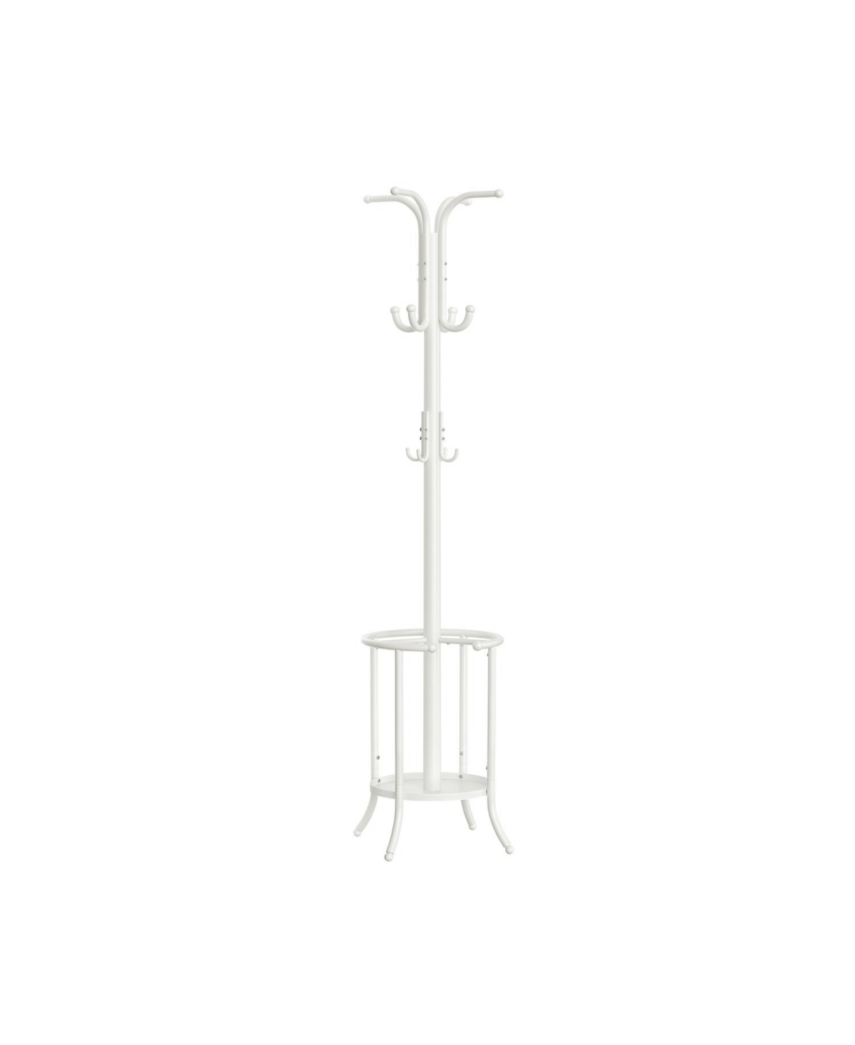 Click here for Slickblue Freestanding Metal Coat Rack in Pearl Wh... prices