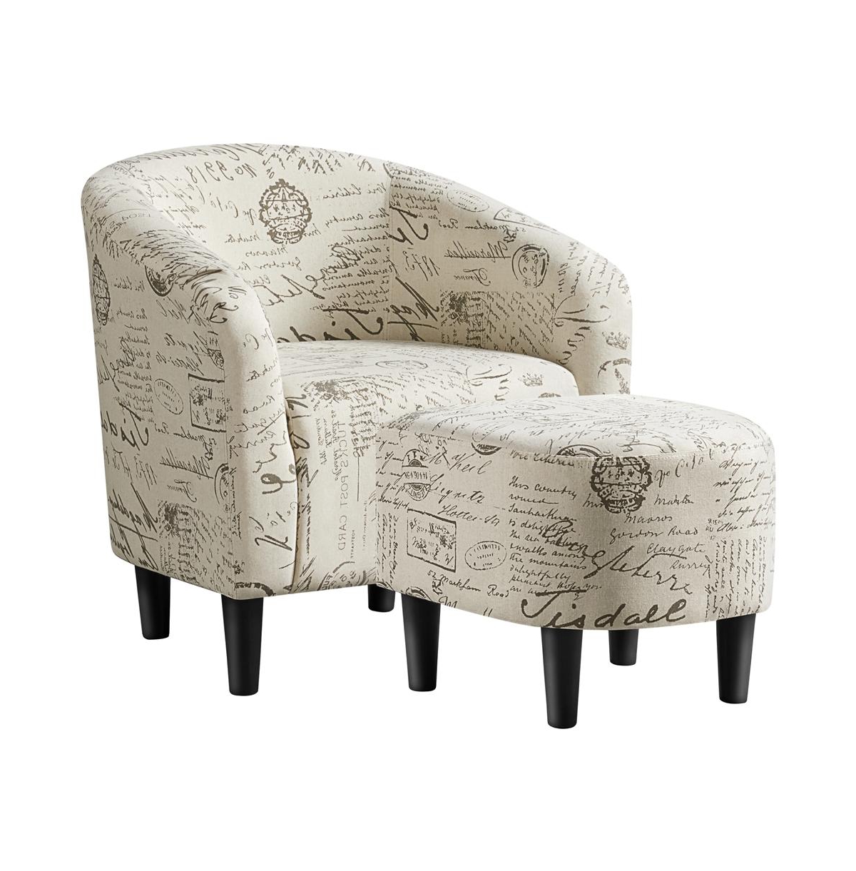 Click here for Yaheetech Contemporary Fabric Club Chair and Ottom... prices