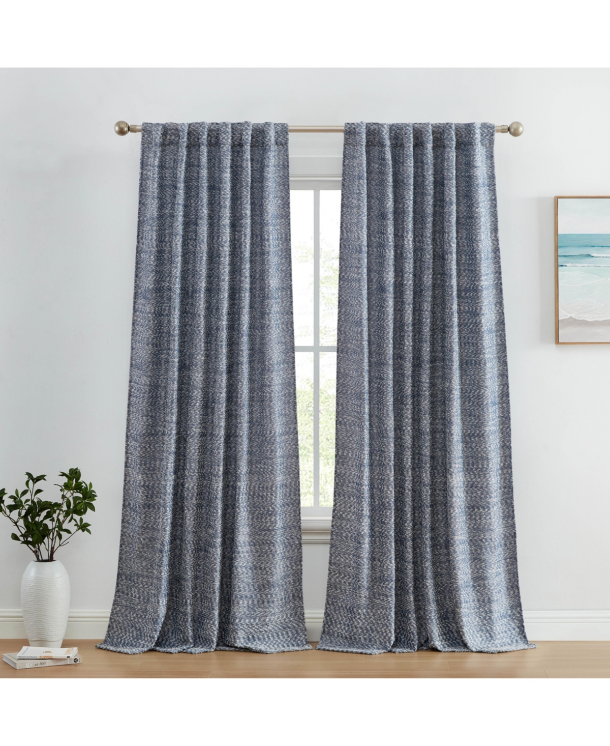 Click here for Hlc.me Easton Jacquard Slub Texture - Privacy Curt... prices