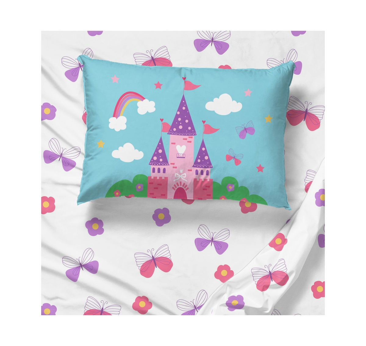 Click here for Sunny Side Up Magic Castle Full Sheet Set - Multic... prices