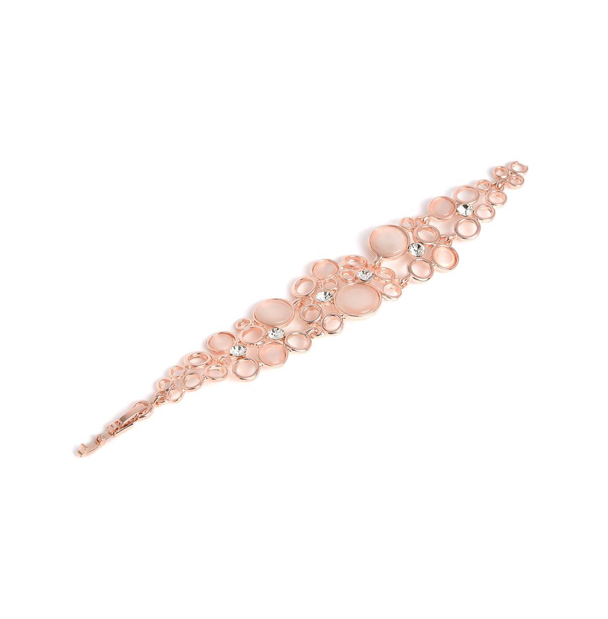 Click here for Sohi Womens Flower Tennis Bracelet - Gold prices