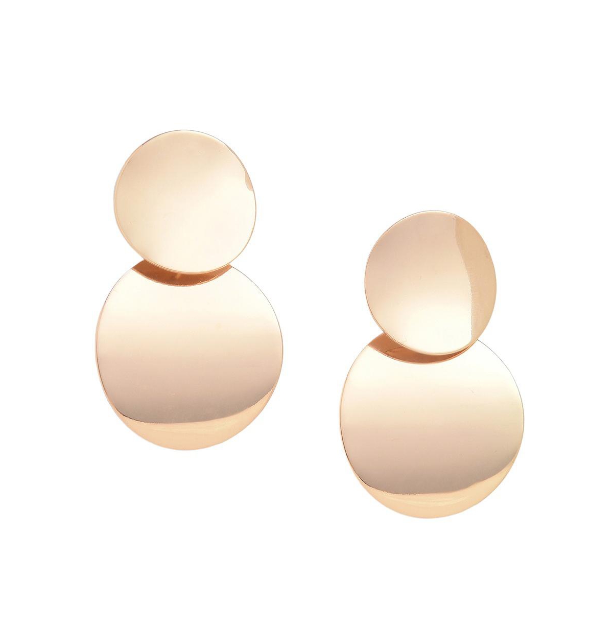 Click here for Sohi Womens Circular Drop Earrings - Gold prices