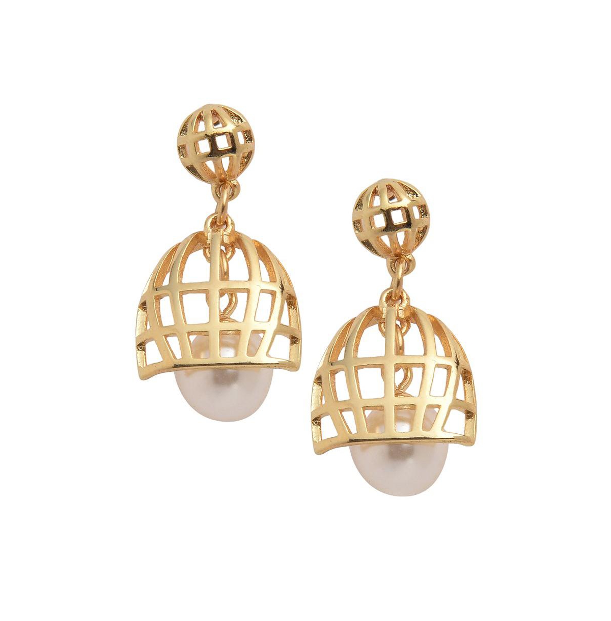 Click here for Sohi Womens Bell Drop Earrings - Gold prices