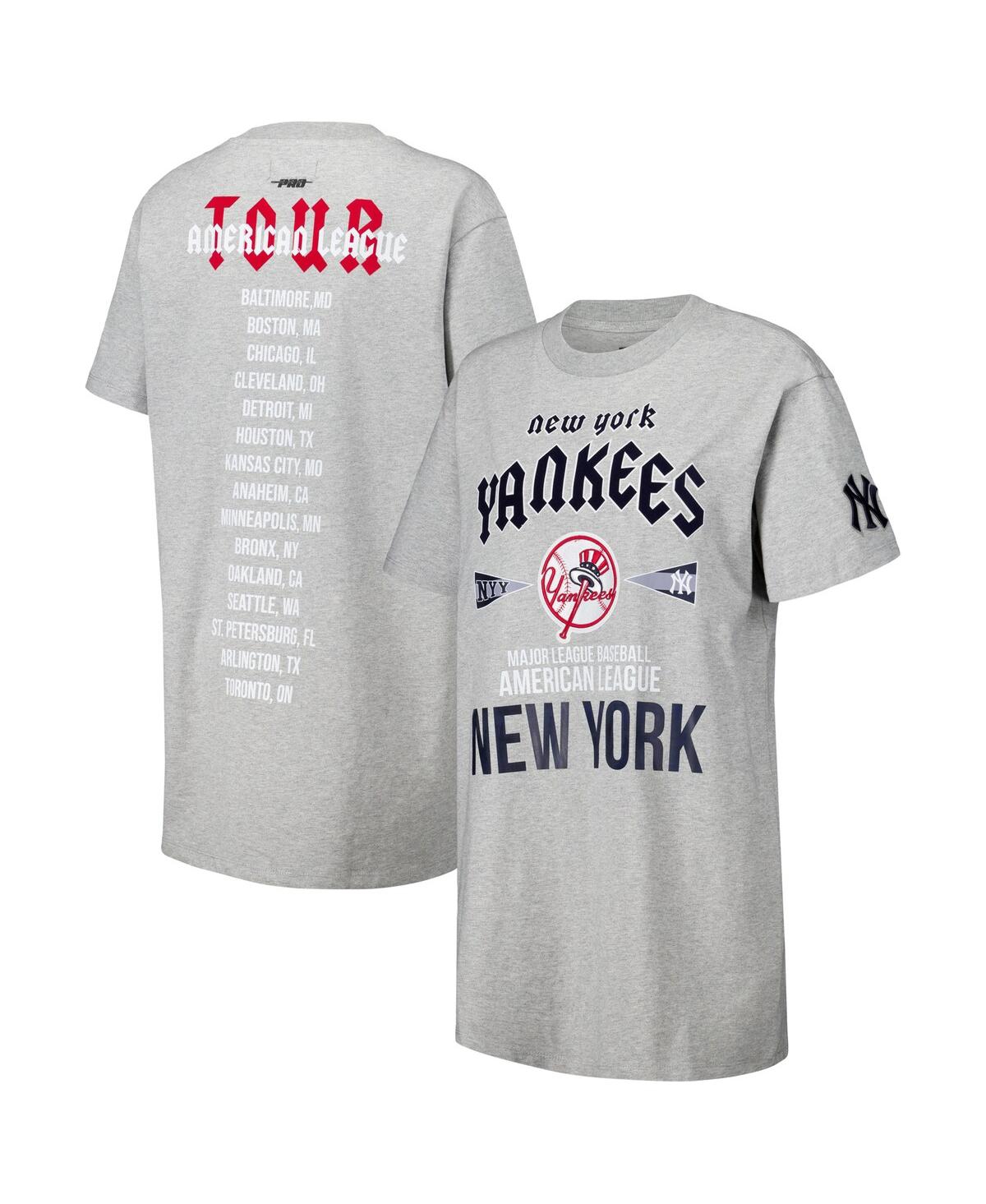 Click here for Pro Standard Mens and Womens Heather Gray New York... prices