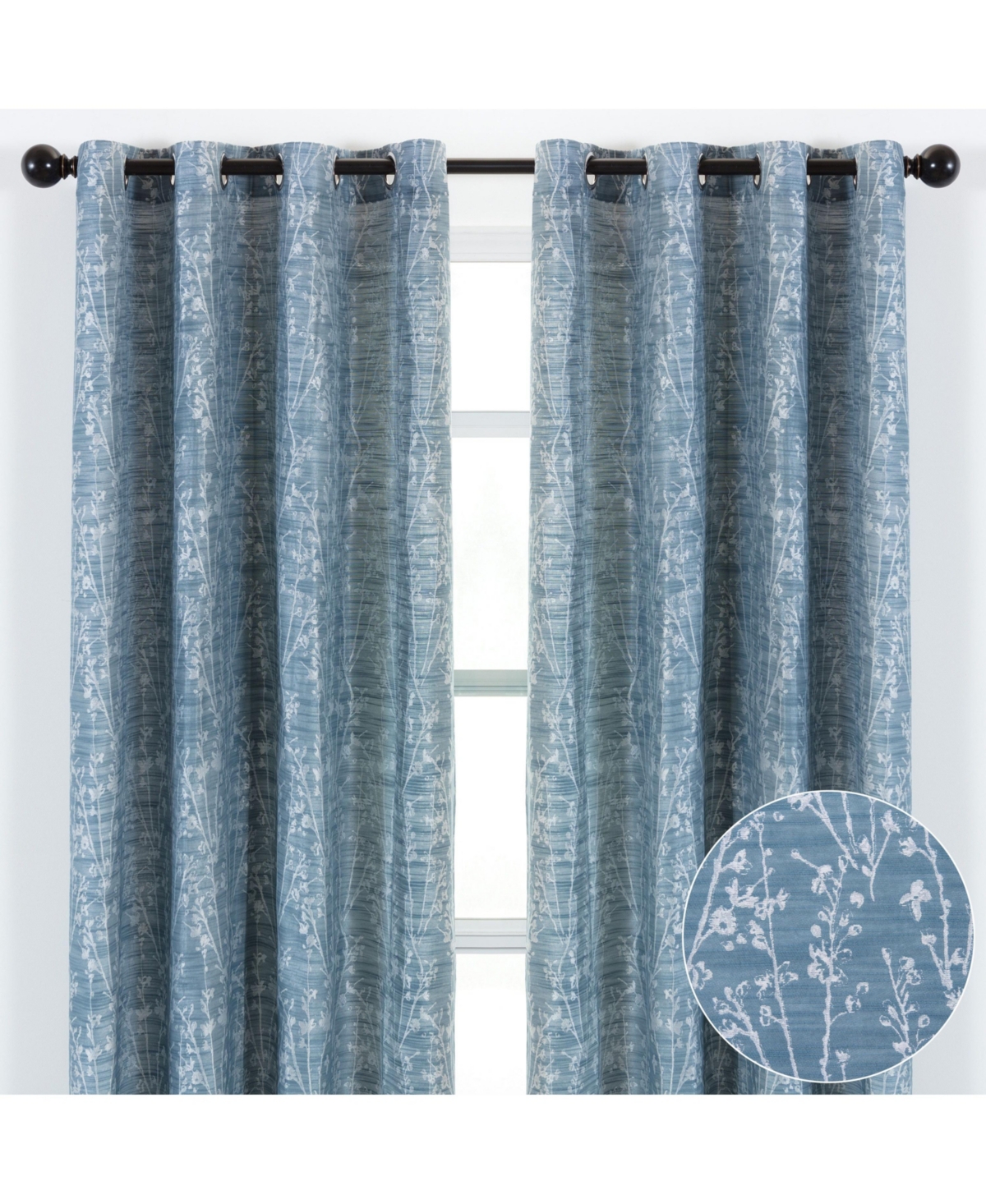 Click here for Chanasya Premium 2-Panel Floral Jacquard Textured... prices
