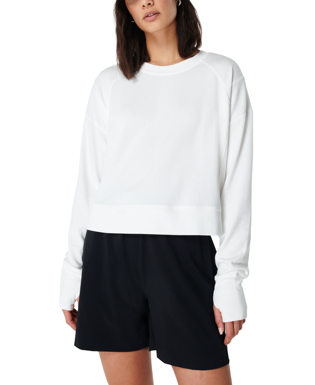 Click here for Sweaty Betty Womens After Class Cropped Sweatshirt... prices