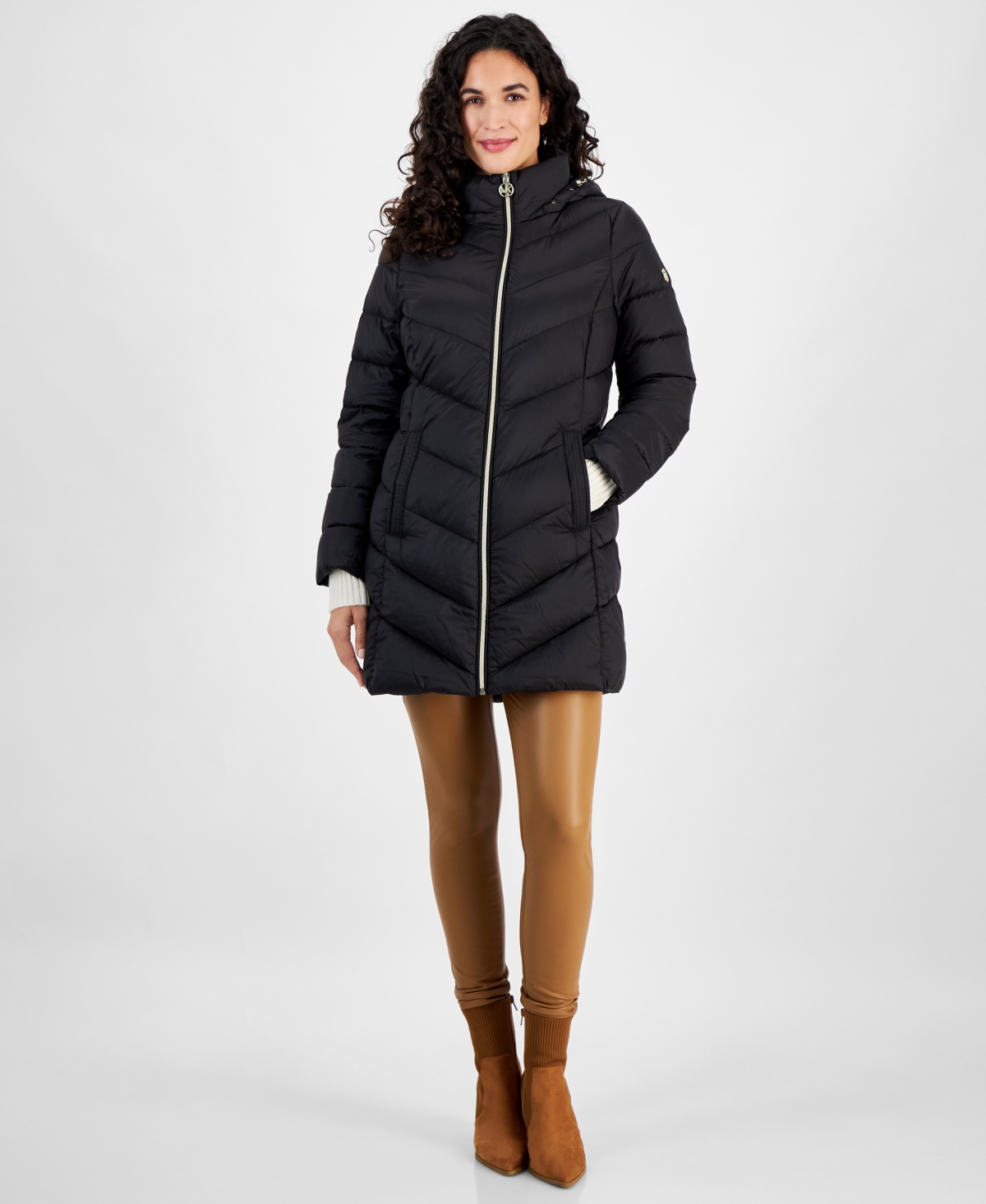 Click here for Michael Michael Kors Petite Hooded Packable Down P... prices