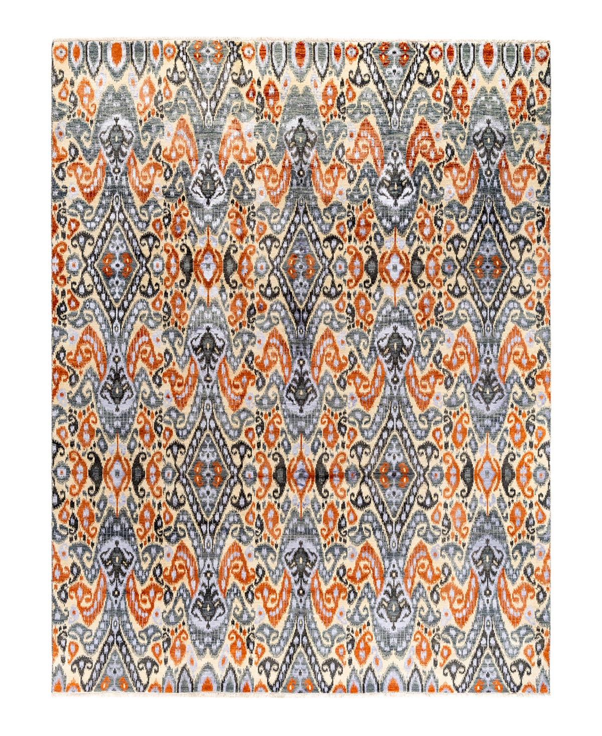 Adorn Hand Woven Rugs Indian Ooak M6166 9x117 Area Rug - Gray