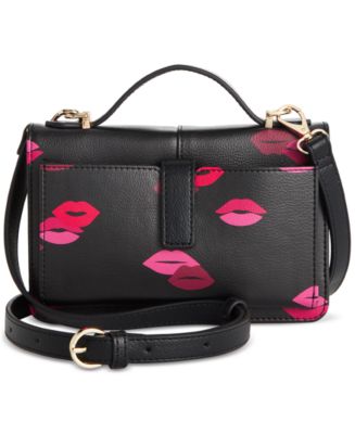 On 34th Lindzz Solid Lip Print Wallet on a String, Exclusively at Macy ...