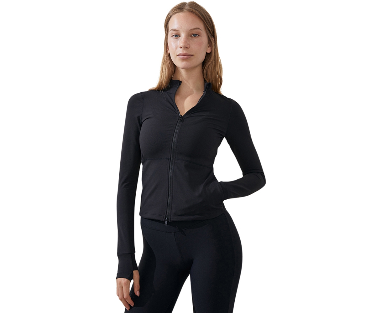 Click here for Cotton On Womens Active Core Zip Through Long Slee... prices