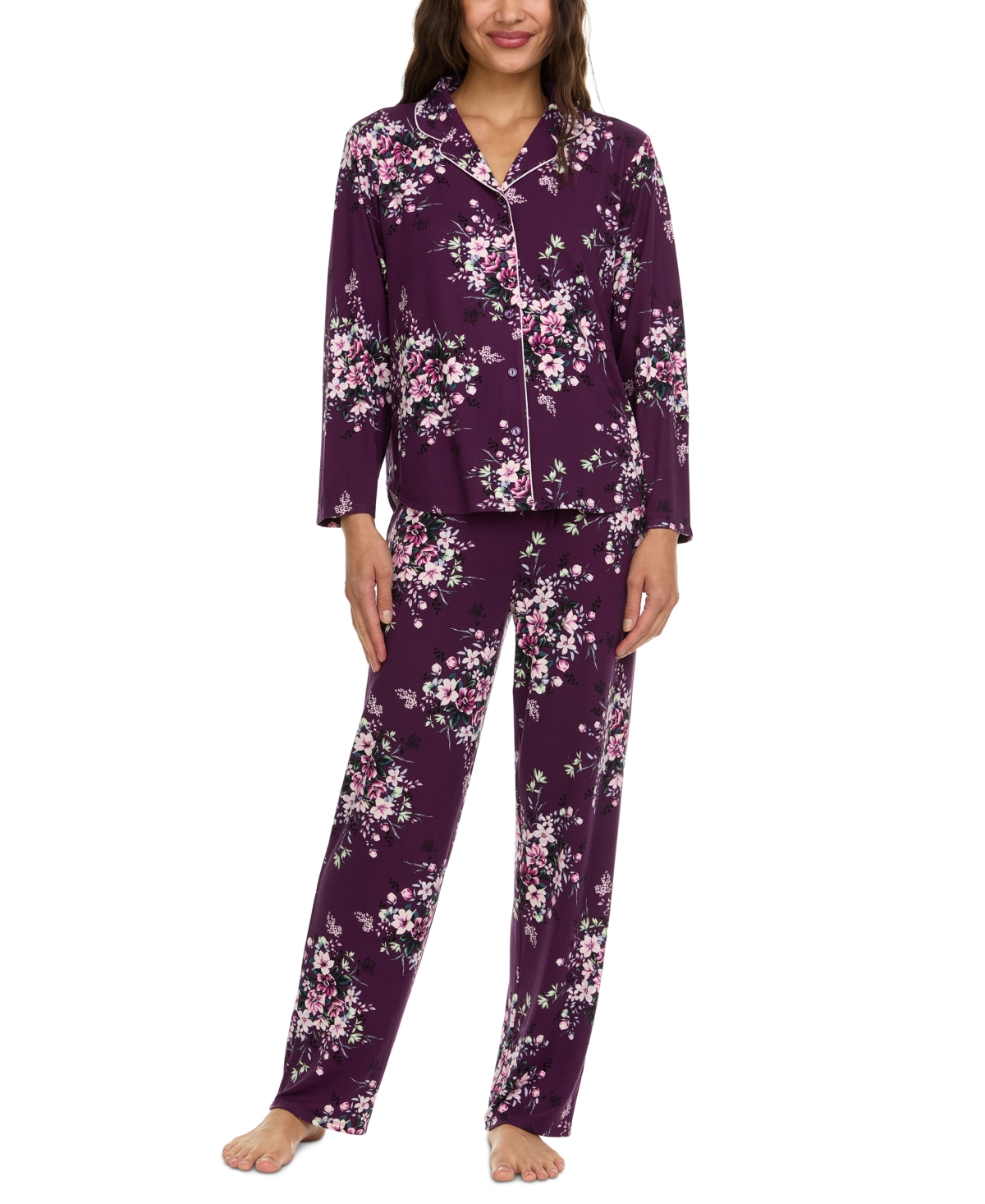 Click here for Flora by Flora Nikrooz Womens Lindsey Floral Pajam... prices