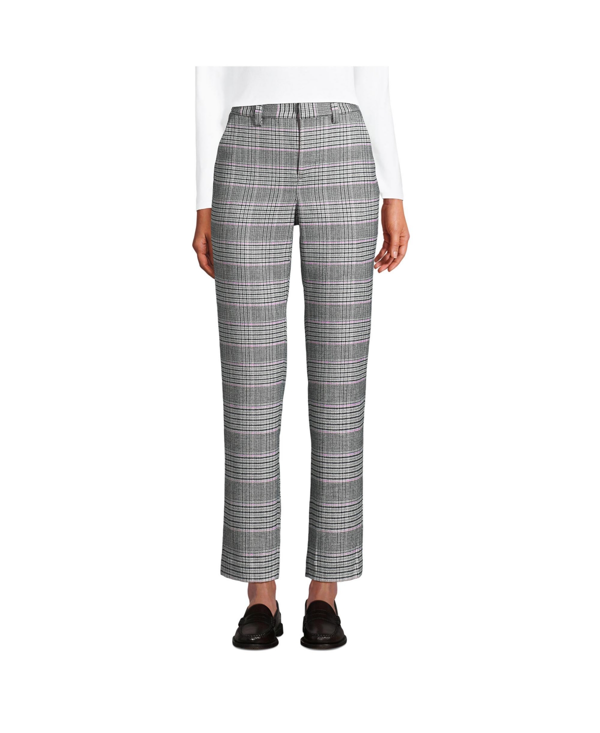 Click here for Lands End Womens High Rise Brushed Flannel Tapered... prices