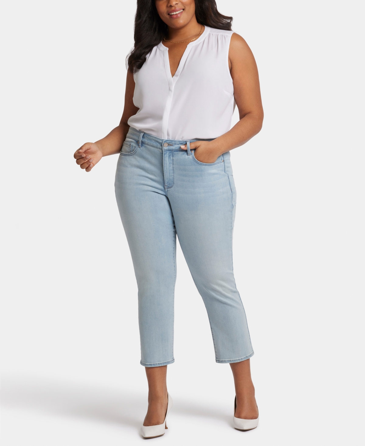 Click here for Nydj Plus Size Marilyn Ankle Jeans - Mykonos prices