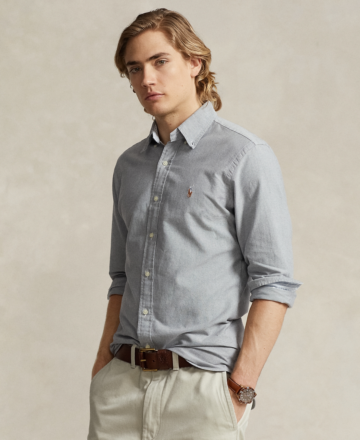 Click here for Polo Ralph Lauren Mens Classic Fit Long Sleeve Oxf... prices