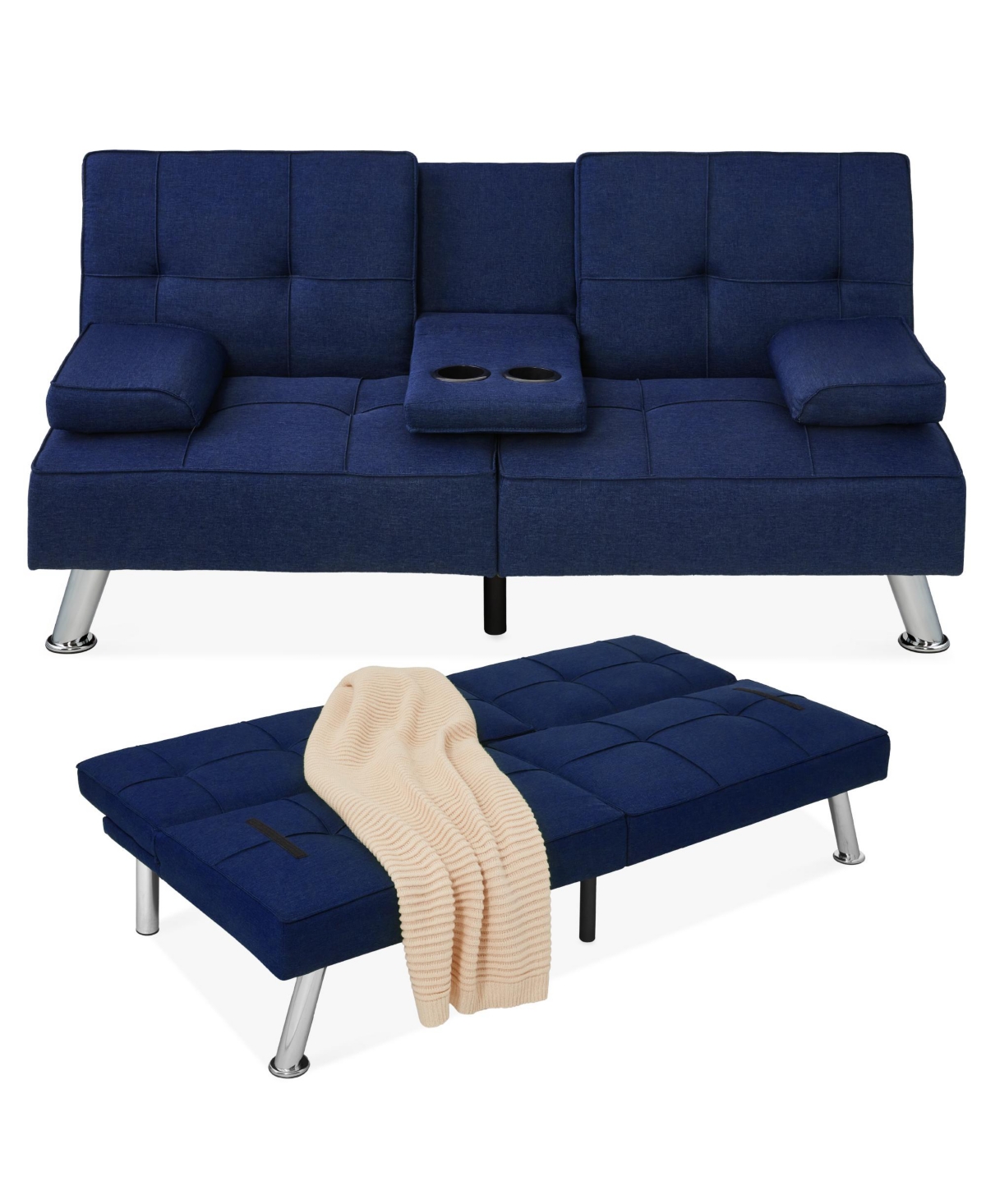 Click here for Best Choice Products Modern Linen Convertible Futo... prices
