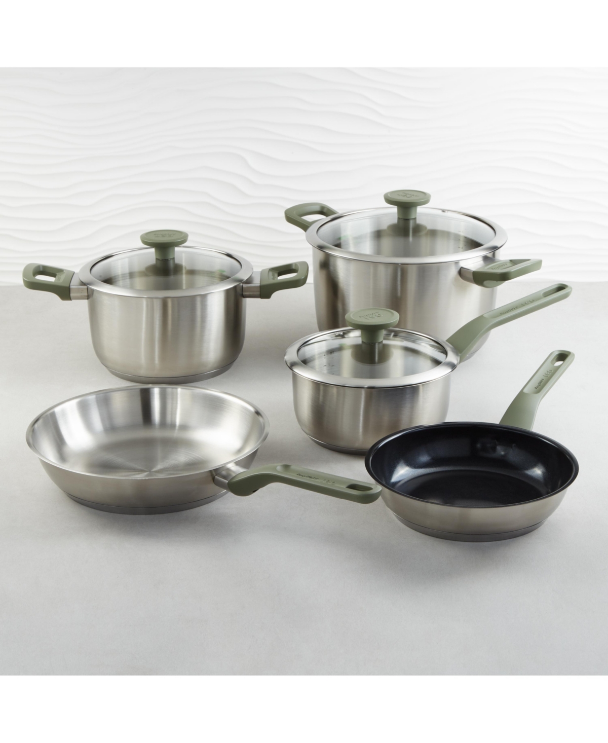 Click here for BergHOFF Leo Bolt 8pc Recycled Stainless Steel Coo... prices