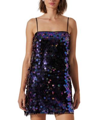 ASTR the Label Women's Porsche Sleeveless Sequin Mini Dress - Macy's