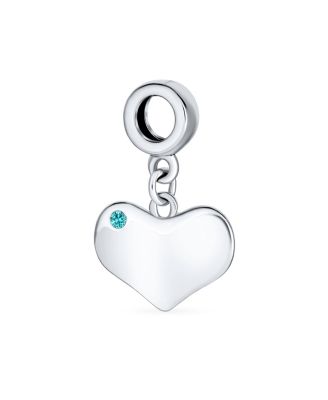 Click here for Bling Jewelry Crystal Accent Dangle Heart Shape Ch... prices