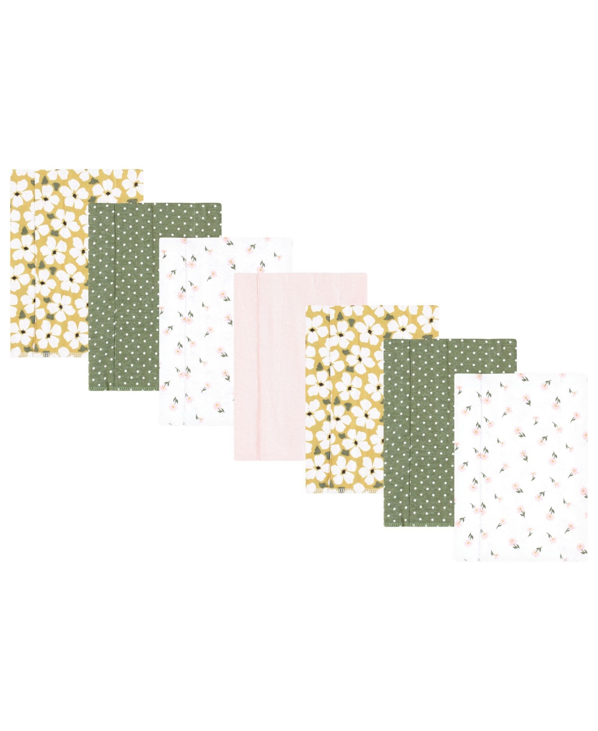 Click here for Hudson Baby Girls 7-Pack Absorbent Flannel Burp Cl... prices