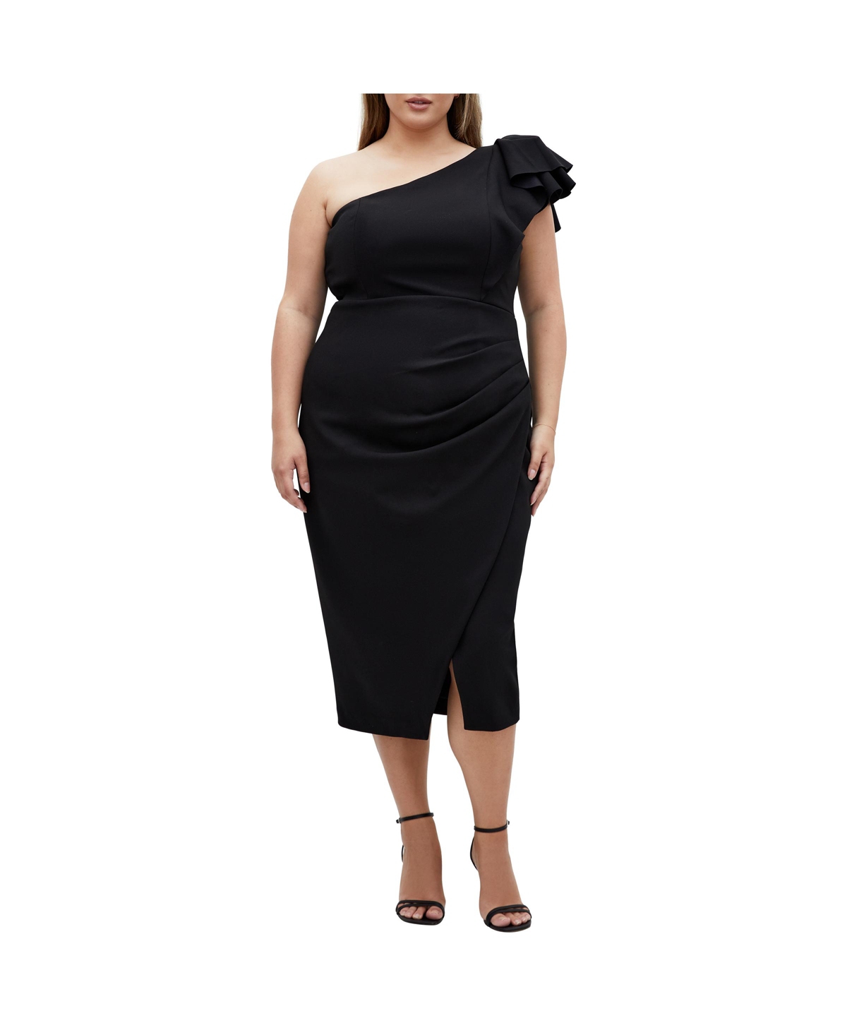 Click here for City Chic Plus Size Milani Dress - Black prices