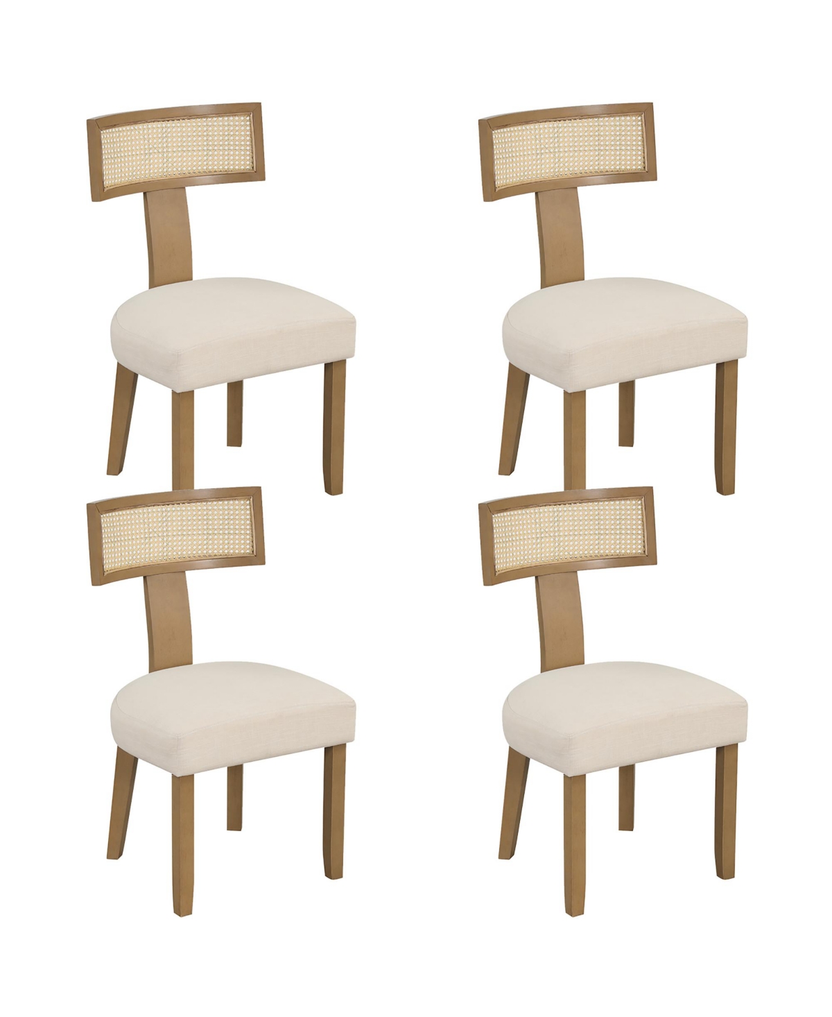 Click here for Gymax Set of 4 Dining Chairs Armless Side Chairs w... prices