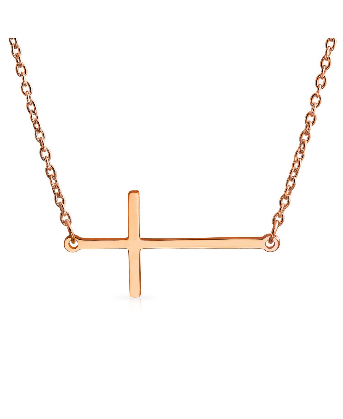 Click here for Bling Jewelry Delicate Simple Plain Horizontal Sid... prices