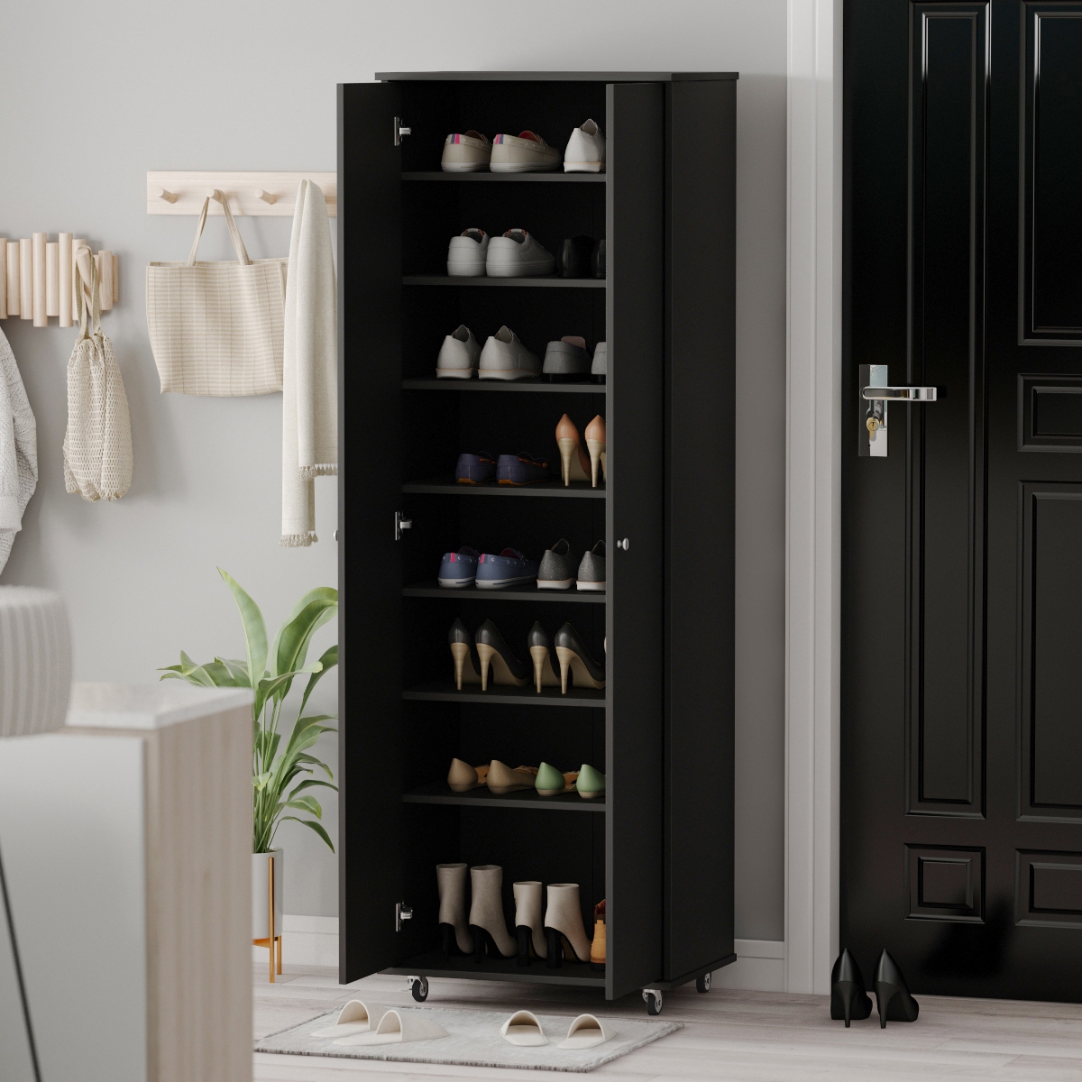 Click here for Famapy White Wood Bookcase with adjustable Shelves... prices