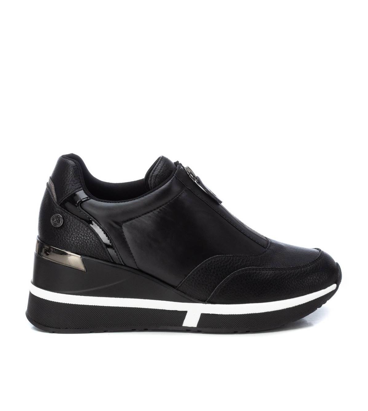 Click here for Womens Casual Wedge Sneakers By Xti - Black prices