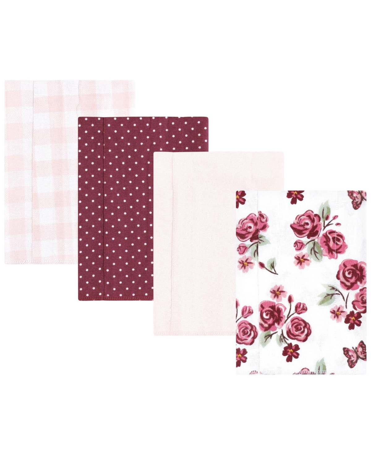 Click here for Hudson Baby Girls 4 Piece Absorbent Flannel Burp C... prices