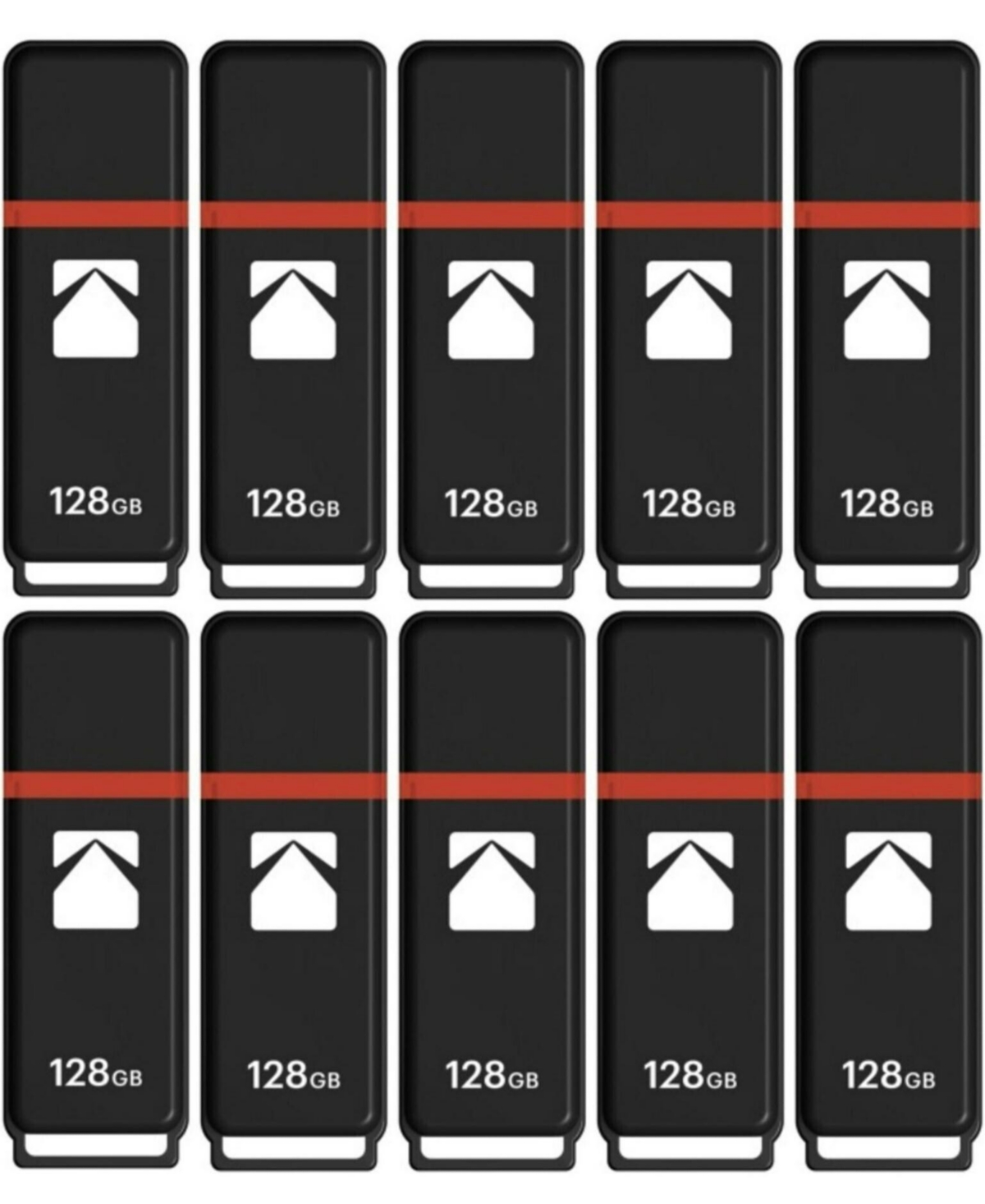 Click here for Kodak USB2.0 K100 128GB Flash Drive (10-pack) - Bl... prices