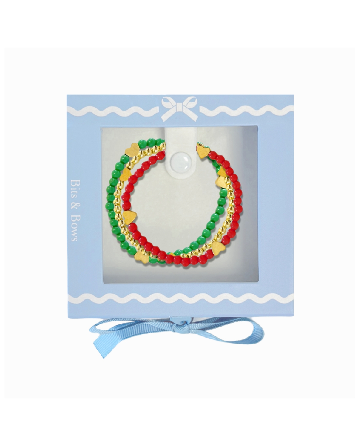 Click here for Bits & Bows Girls Girls Hearts Bracelet Set - Red/... prices