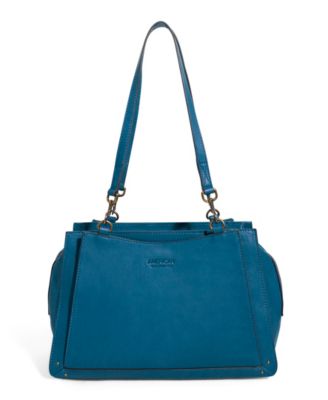 American Leather Co. Willis Triple Entry Satchel - Macy's