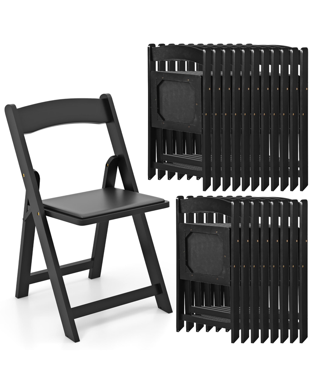 Click here for Gymax Set of 20 Dining Chairs w/ Rubber Wood Legs... prices