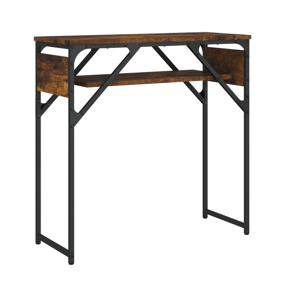 Click here for vidaXL Console Table with Shelf Smoked Oak 29.5x11... prices