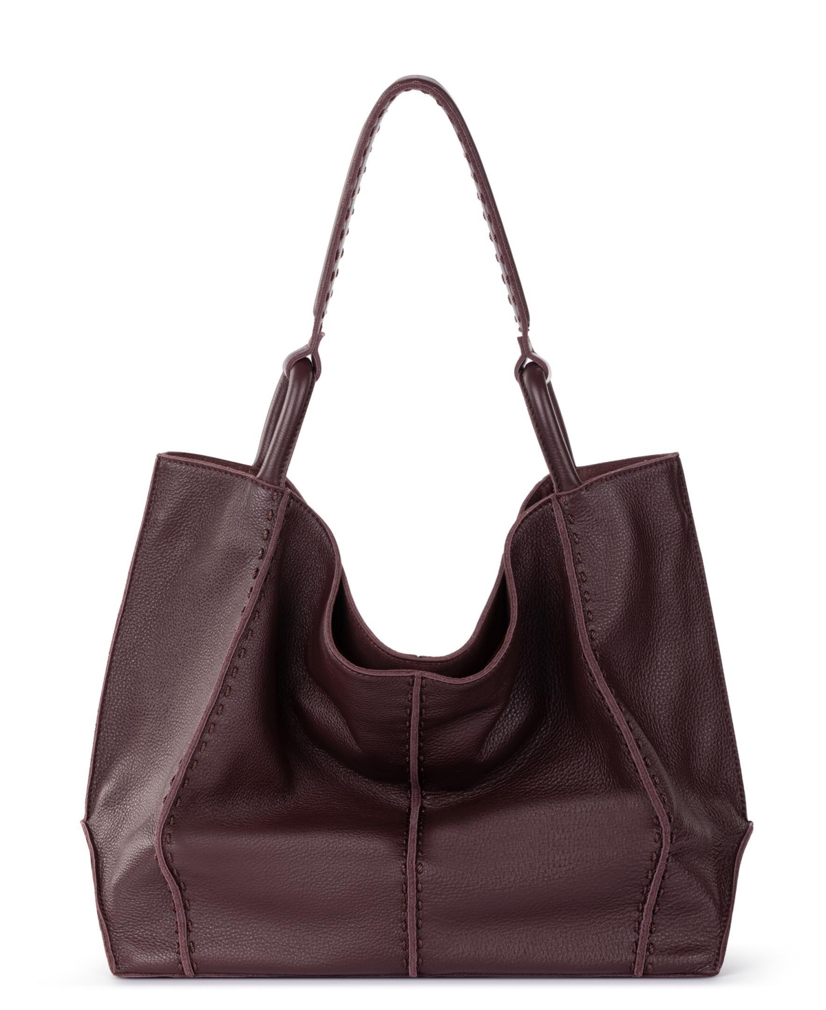 Click here for The Sak Womens Los Feliz Leather Tote Bag - Mahoga... prices