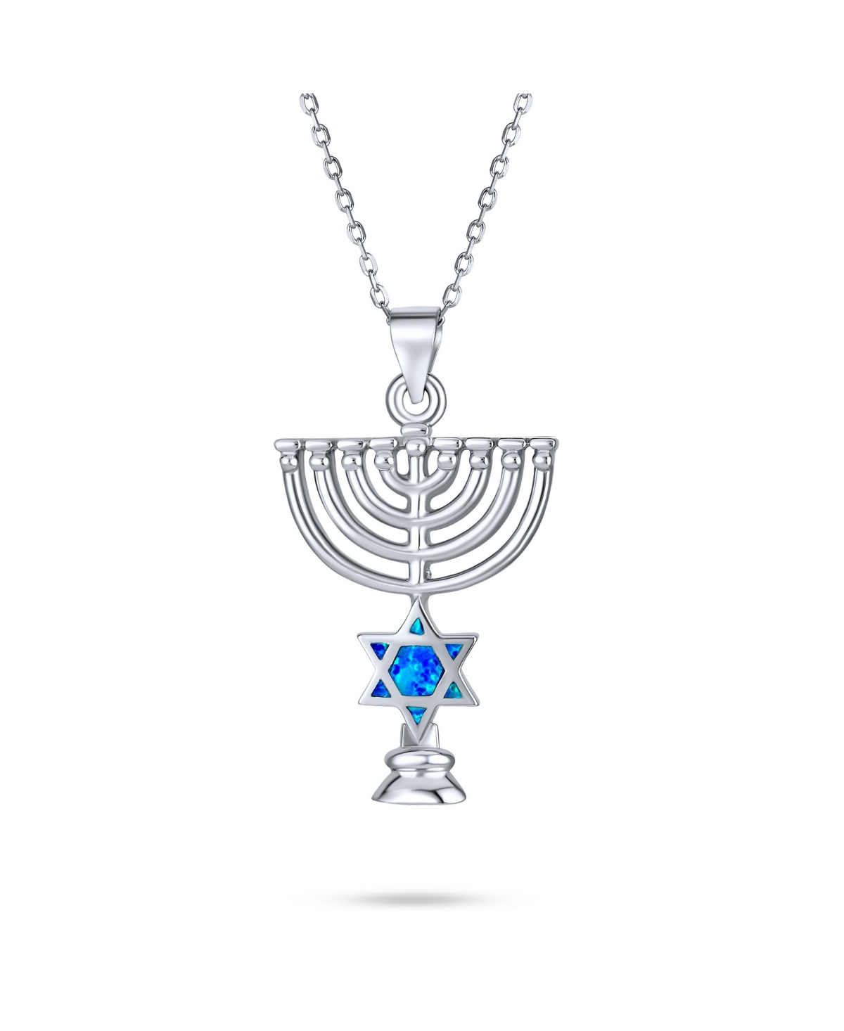 Click here for Bling Jewelry Created Blue Opal Religious Judaica... prices