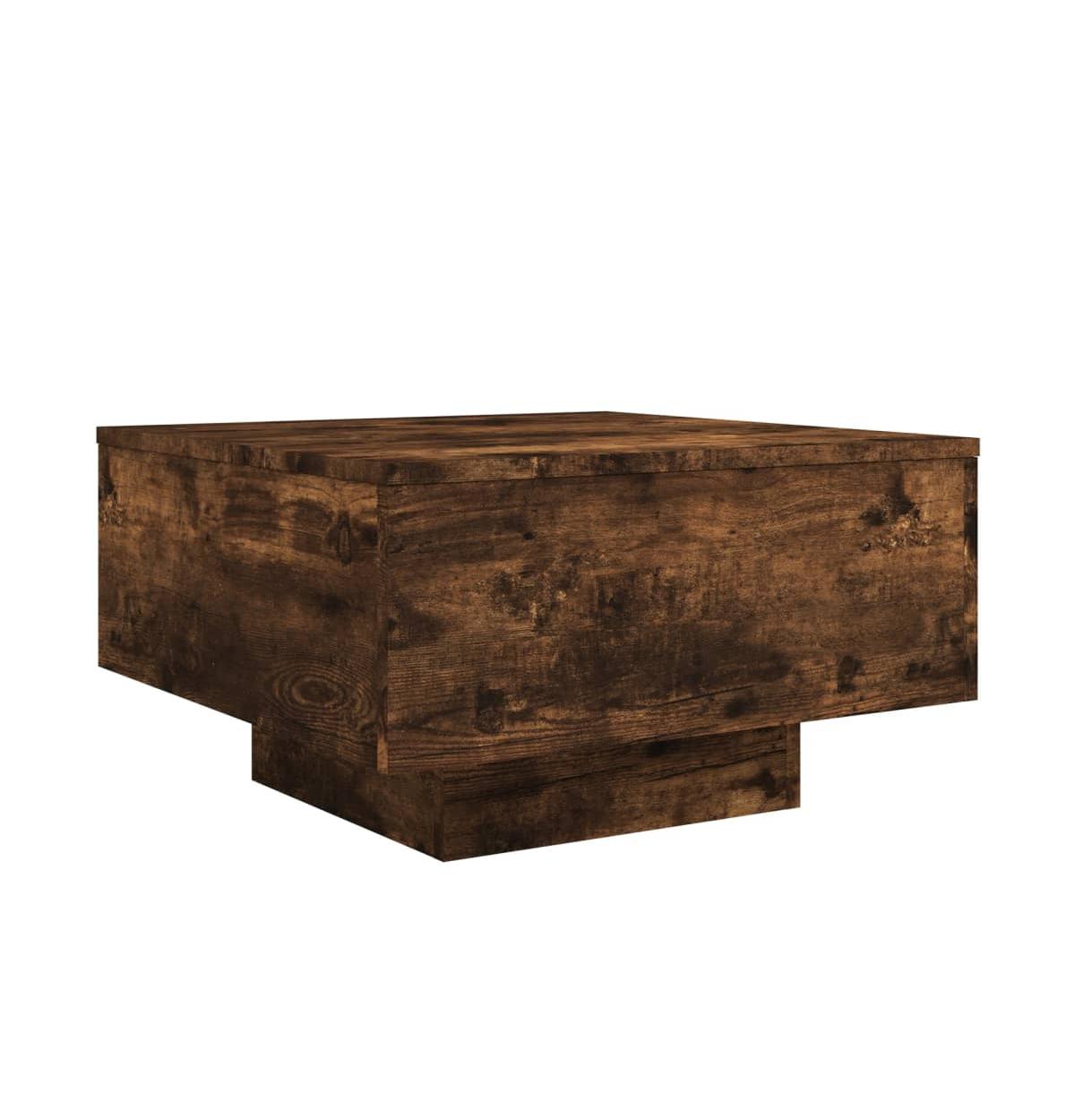 Click here for vidaXL Coffee Table with Led Lights Smoked Oak 21.... prices