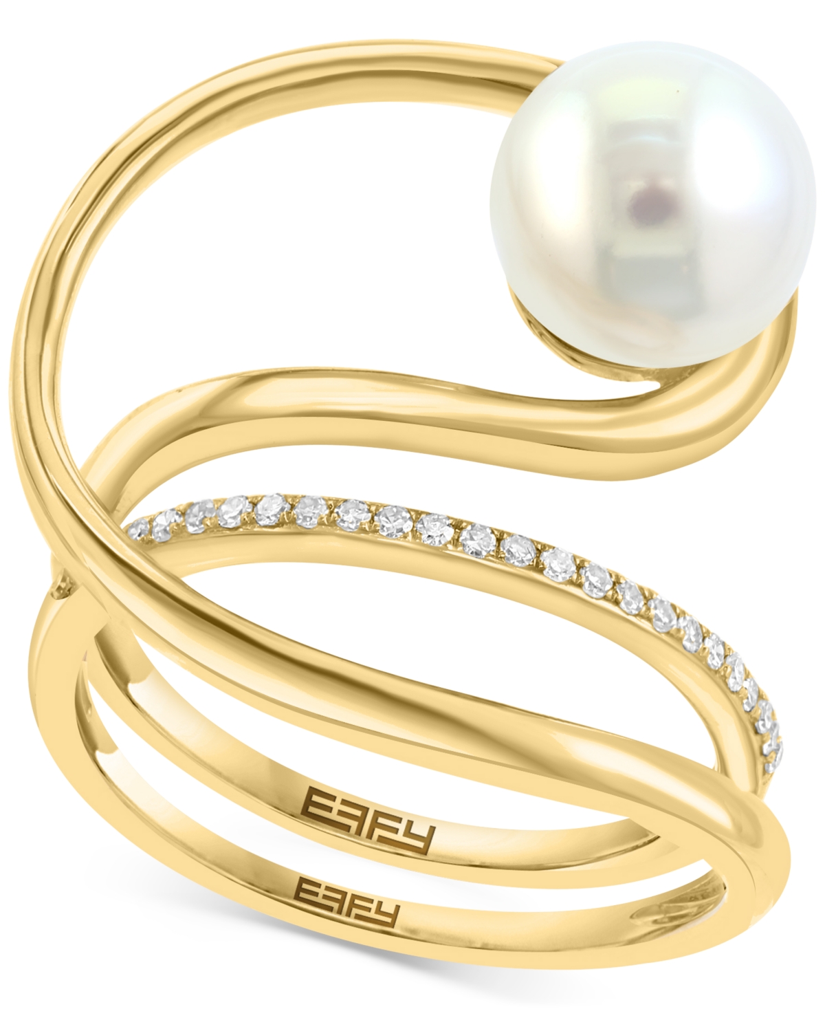 Click here for Effy Freshwater Pearl (8-1/2mm) & Diamond (1/10 ct... prices