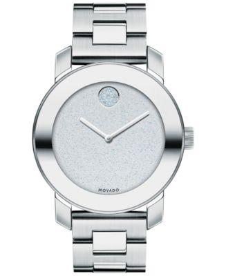 Movado Women's Swiss Bold Stainless Steel Bracelet Watch 36mm 3600334 ...
