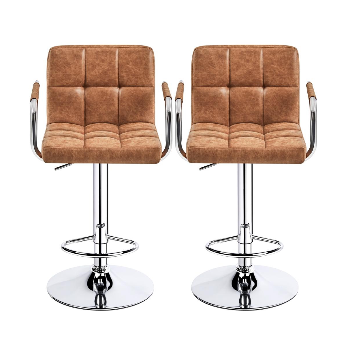 Click here for Yaheetech 2PCS Pu Leather Swivel Stools Adjustable... prices
