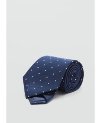 Mango Men's Mulberry Silk Polka Dot Tie - Macy's
