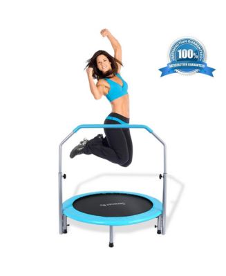 SereneLife Jumping Fitness Fun Sports Trampoline With Adjustable ...
