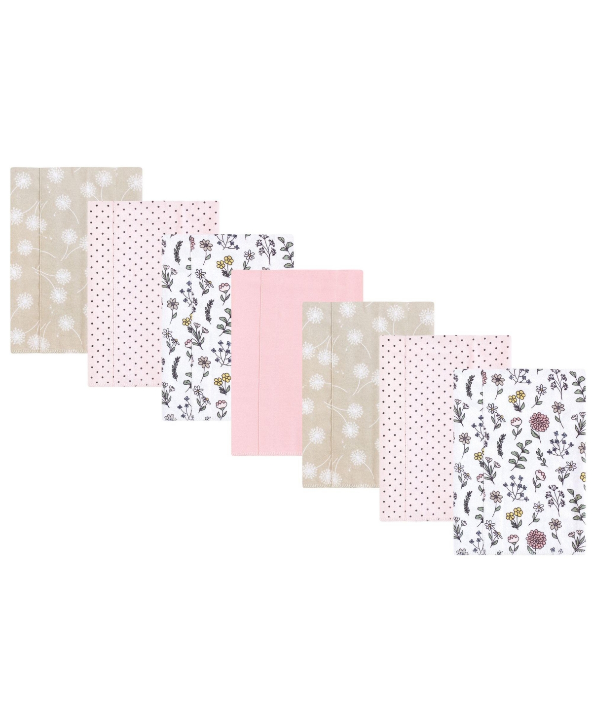 Click here for Hudson Baby Girls 7-Pack Absorbent Flannel Burp Cl... prices