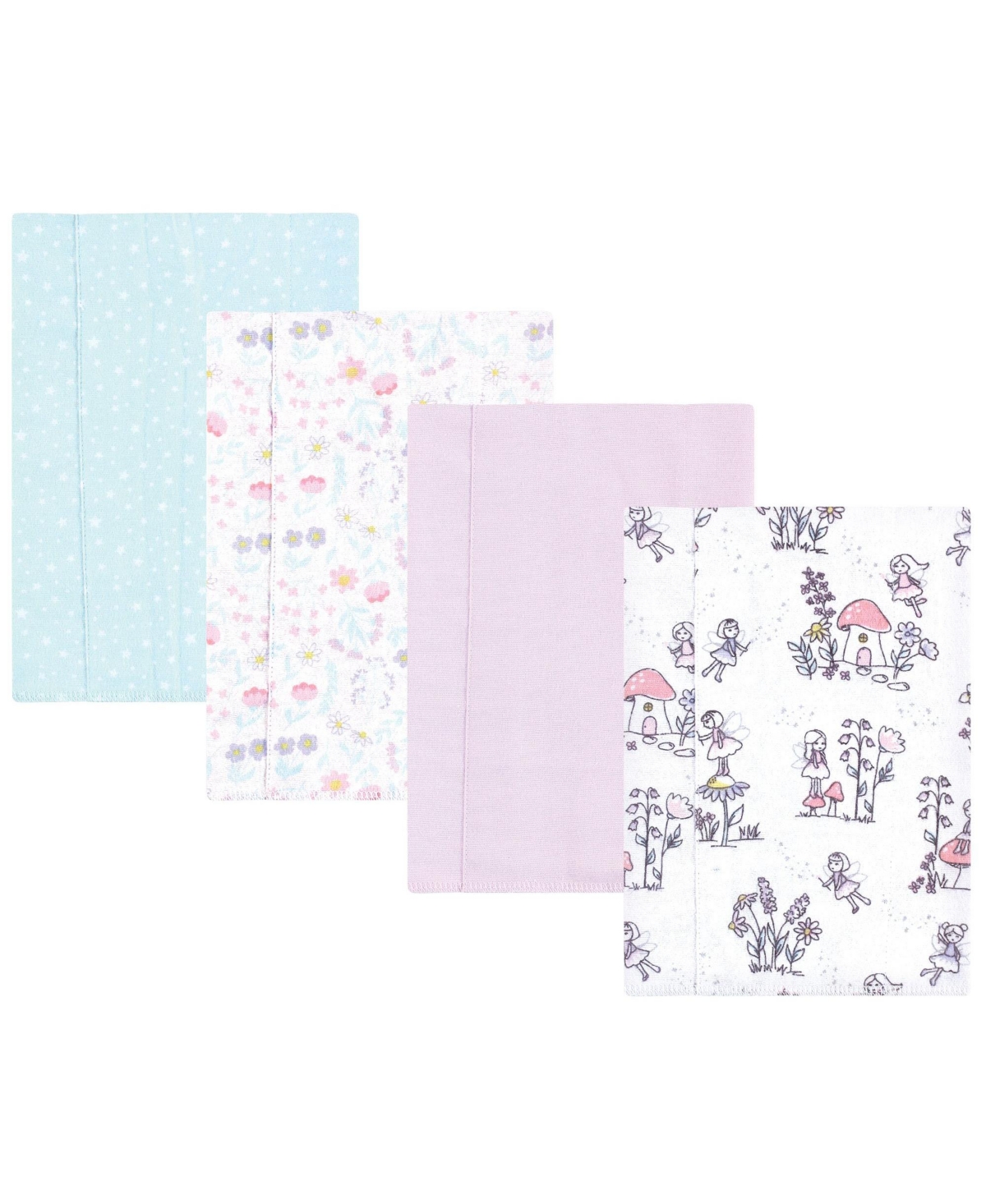 Click here for Hudson Baby Girls 4 Piece Absorbent Flannel Burp C... prices