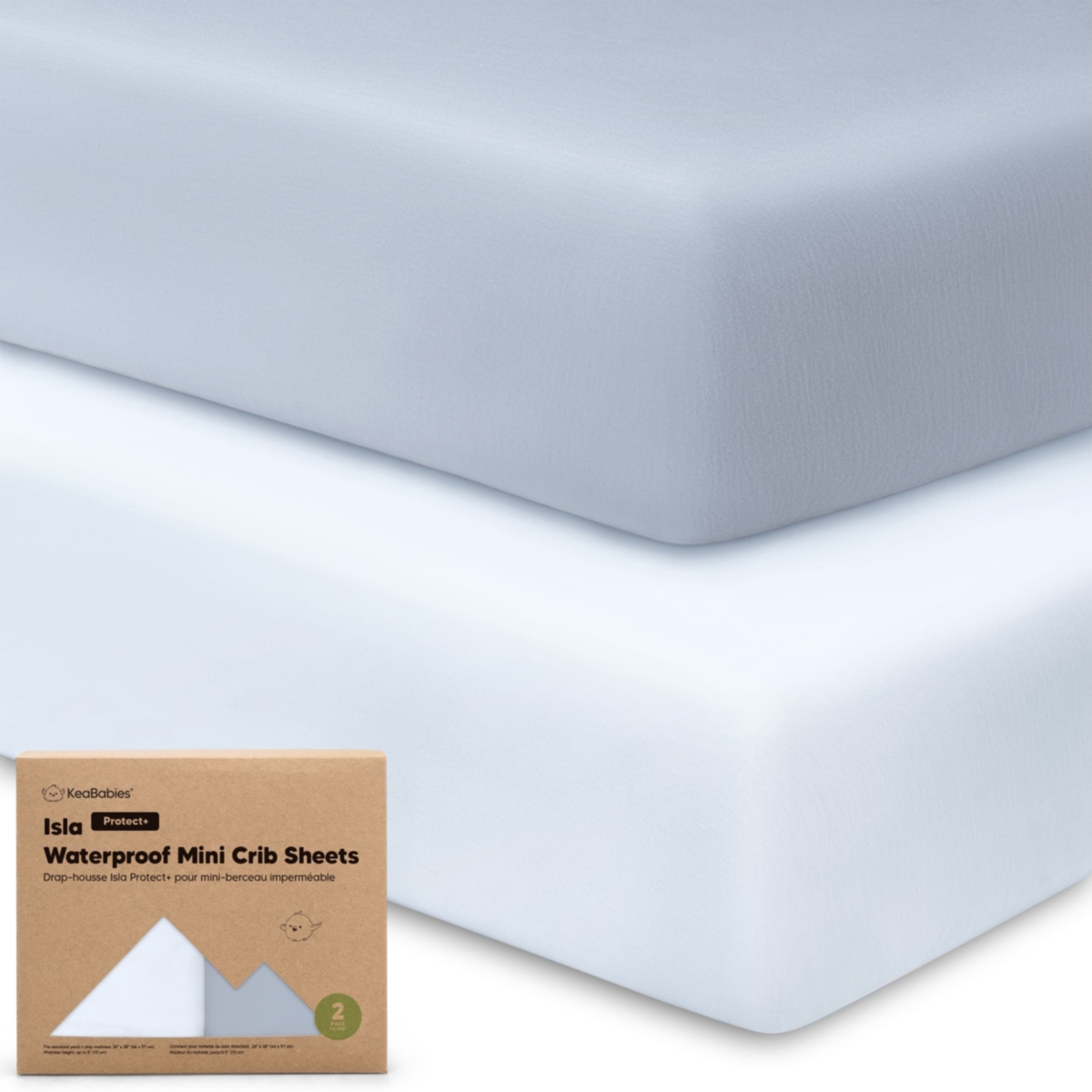 Click here for KeaBabies 2pk Isla Waterproof Mini Crib Sheets for... prices