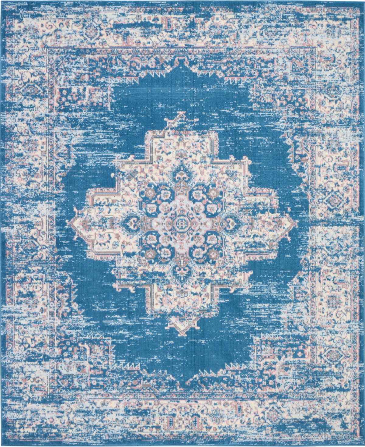 Click here for Nourison Home Grafix GRF14 7x10 Area Rug - Blue prices