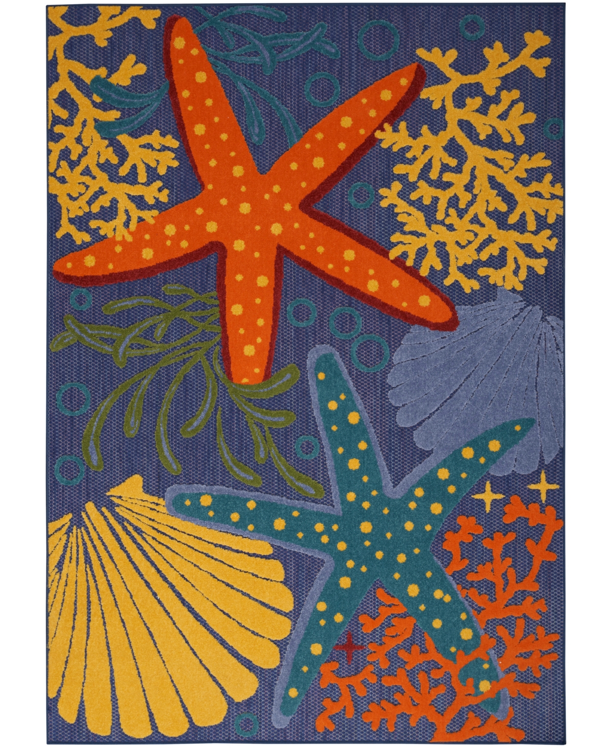 Click here for Nourison Home Aloha ALH24 6x9 Area Rug - Navy/Mult... prices