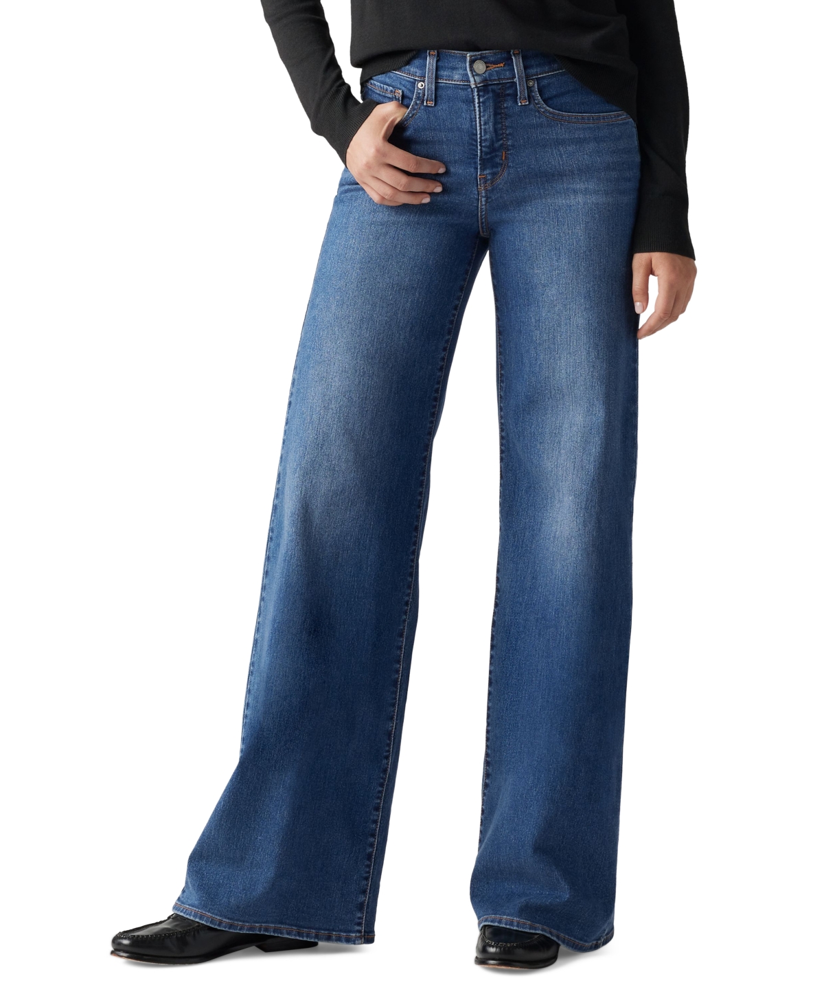 Click here for Levis Womens 318 Shaping Stellar-Stretch Wide-Leg... prices