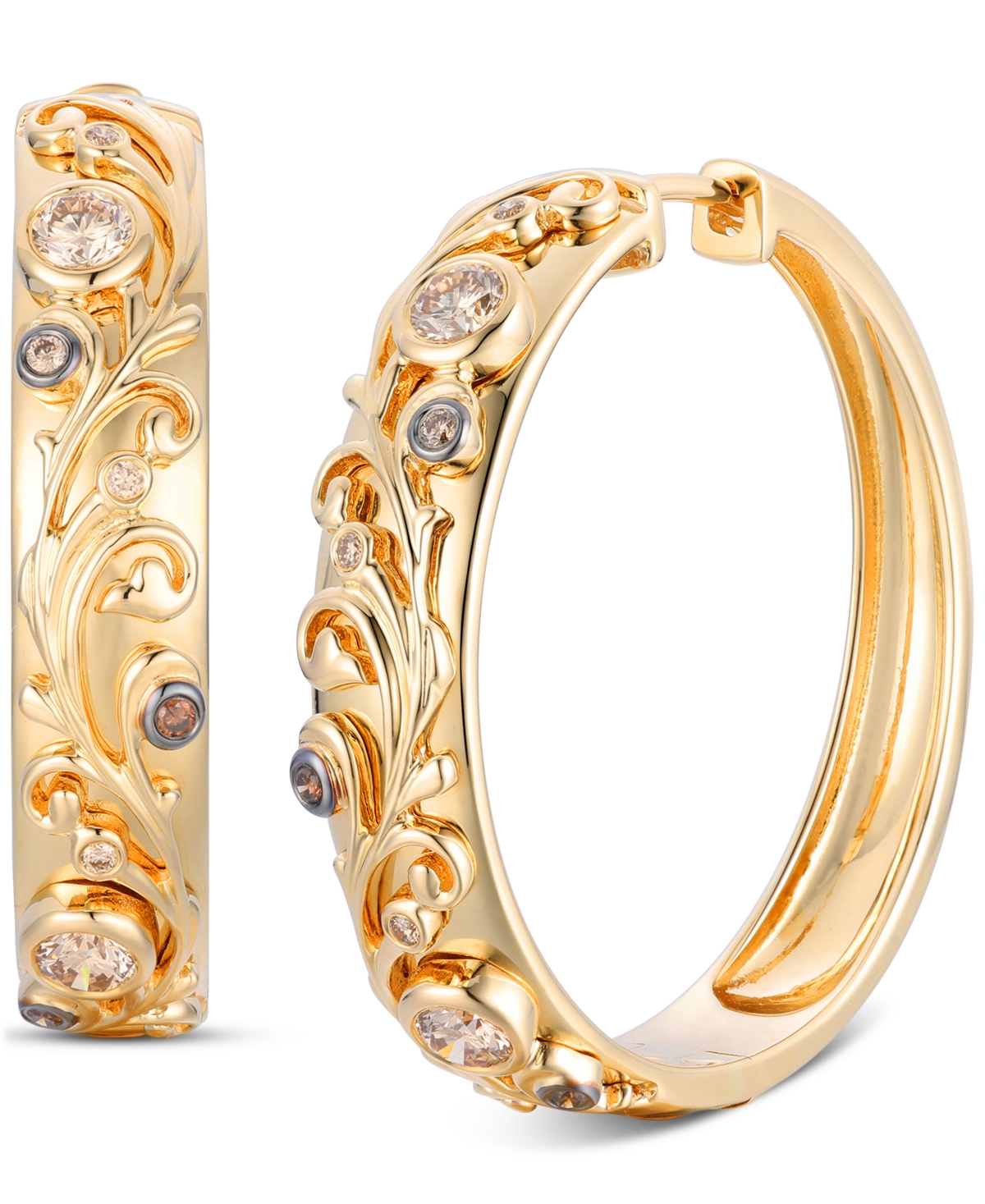Click here for Le Vian Nude Diamond & Chocolate Diamond Filigree... prices