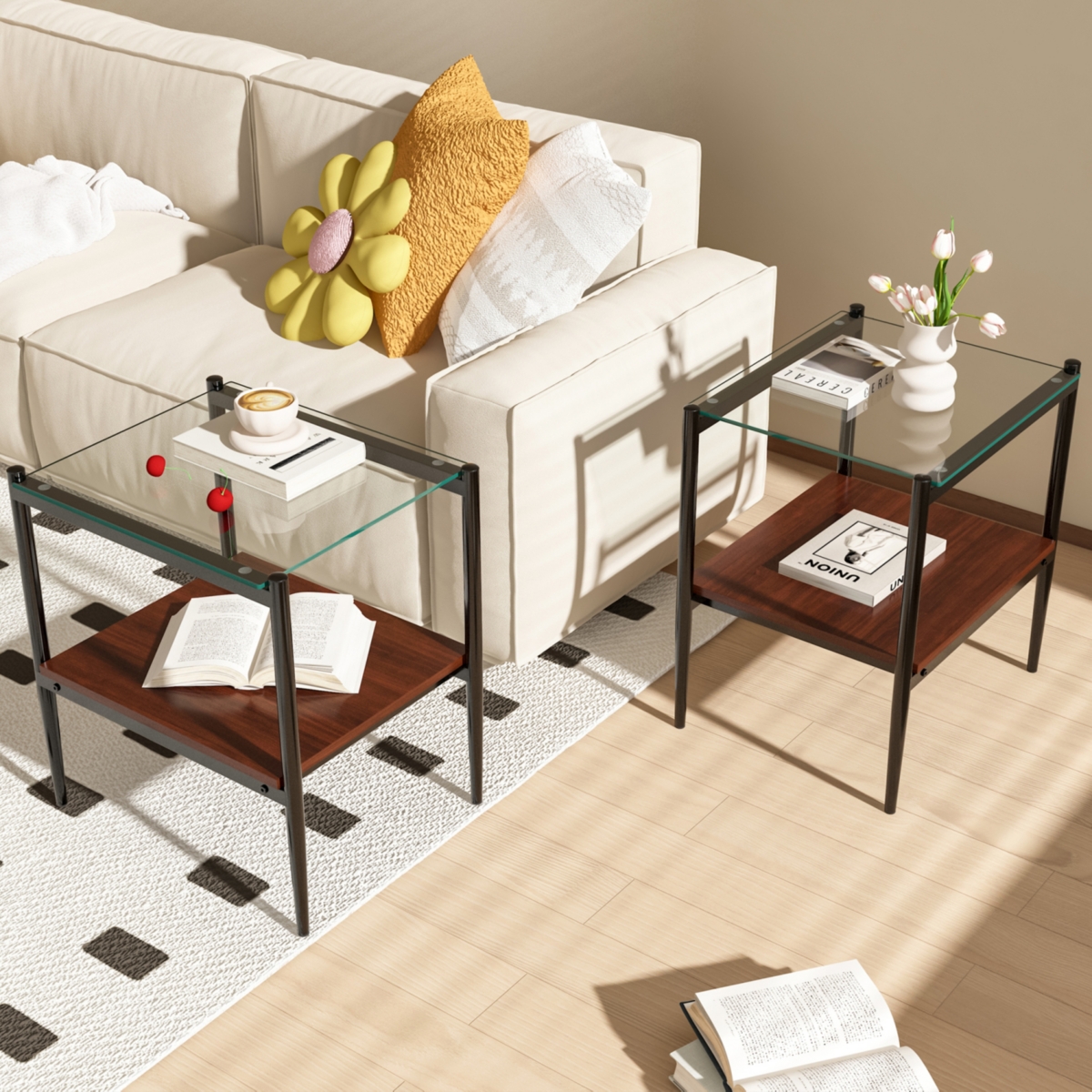 Click here for Streamdale Furniture Set of 2 Rectangle End Table... prices